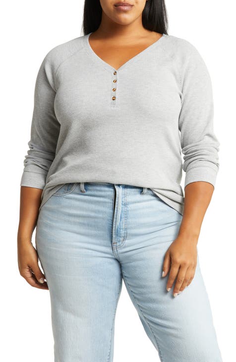 Grey Plus-Size Tops for Women | Nordstrom