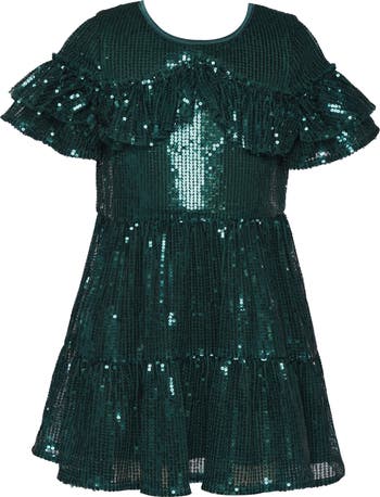 Hannah Banana Kids' Sequin Ruffle Party Dress | Nordstromrack