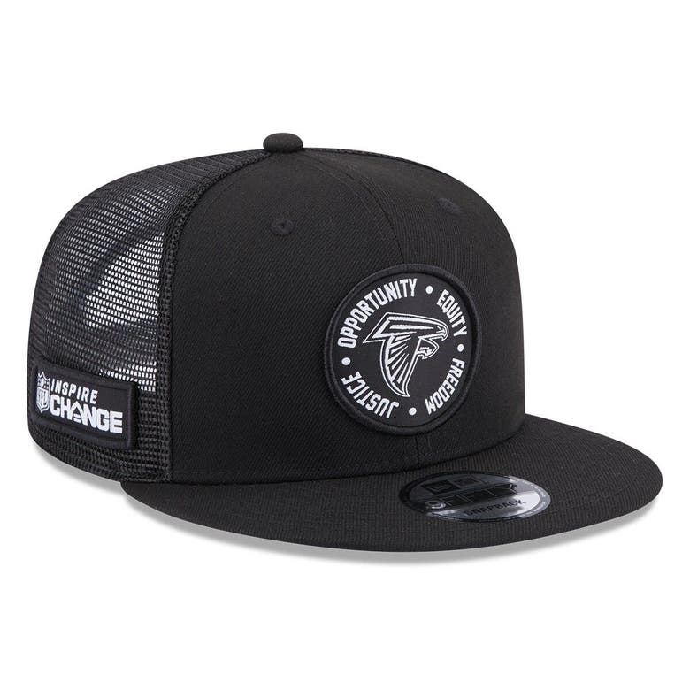 New Era Black Atlanta Falcons 2022 Inspire Change Trucker 9fifty ...