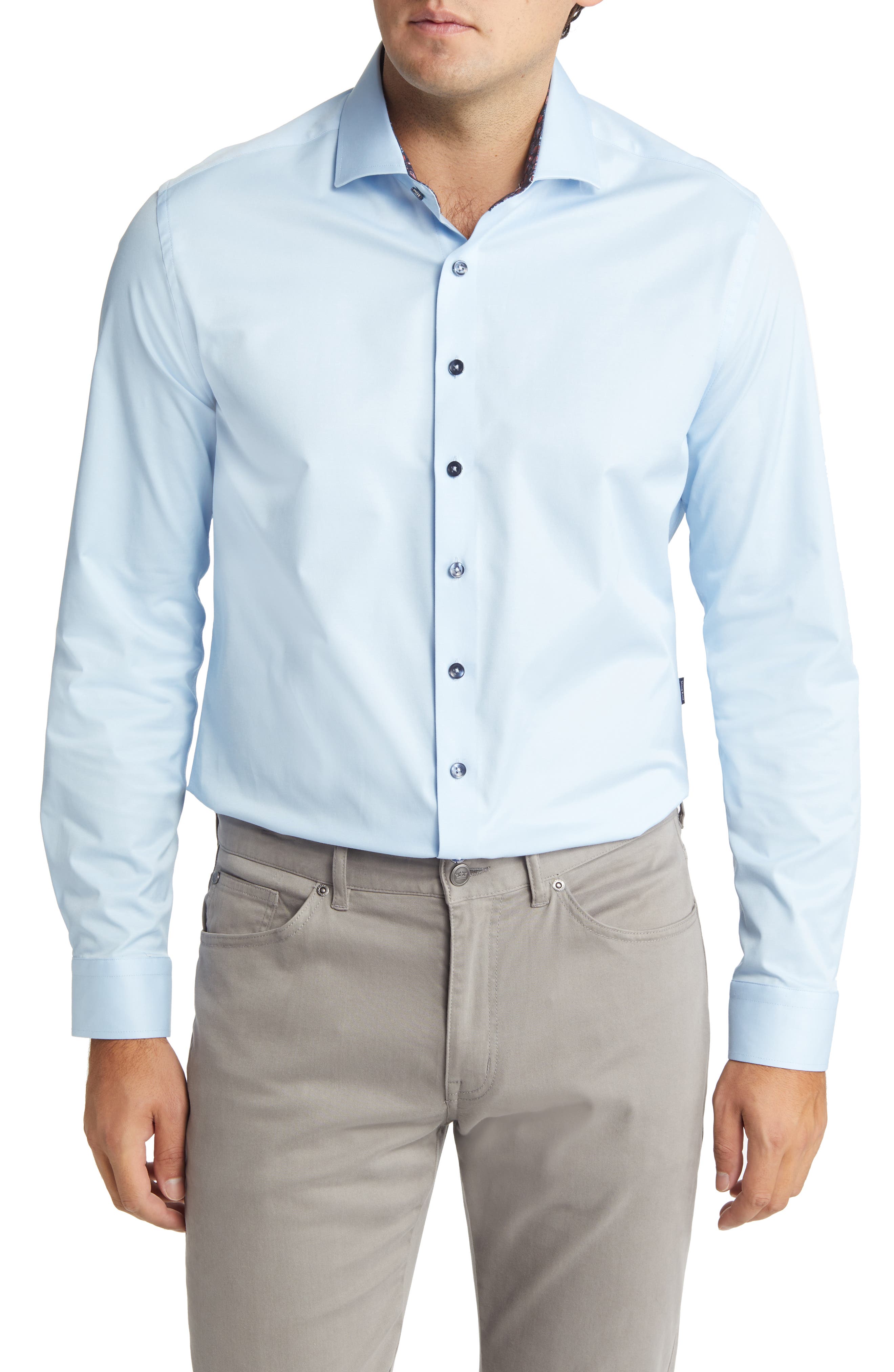 Stone Rose Dry Touch® Performance Button-Up Shirt | Nordstromrack