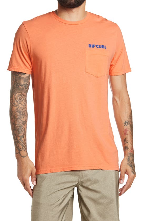 Rip Curl Surf Revival Graphic T-shirt In Washed Peach | ModeSens