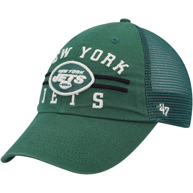 47 ' Green New York Jets Highpoint Trucker Clean Up Snapback Hat | ModeSens