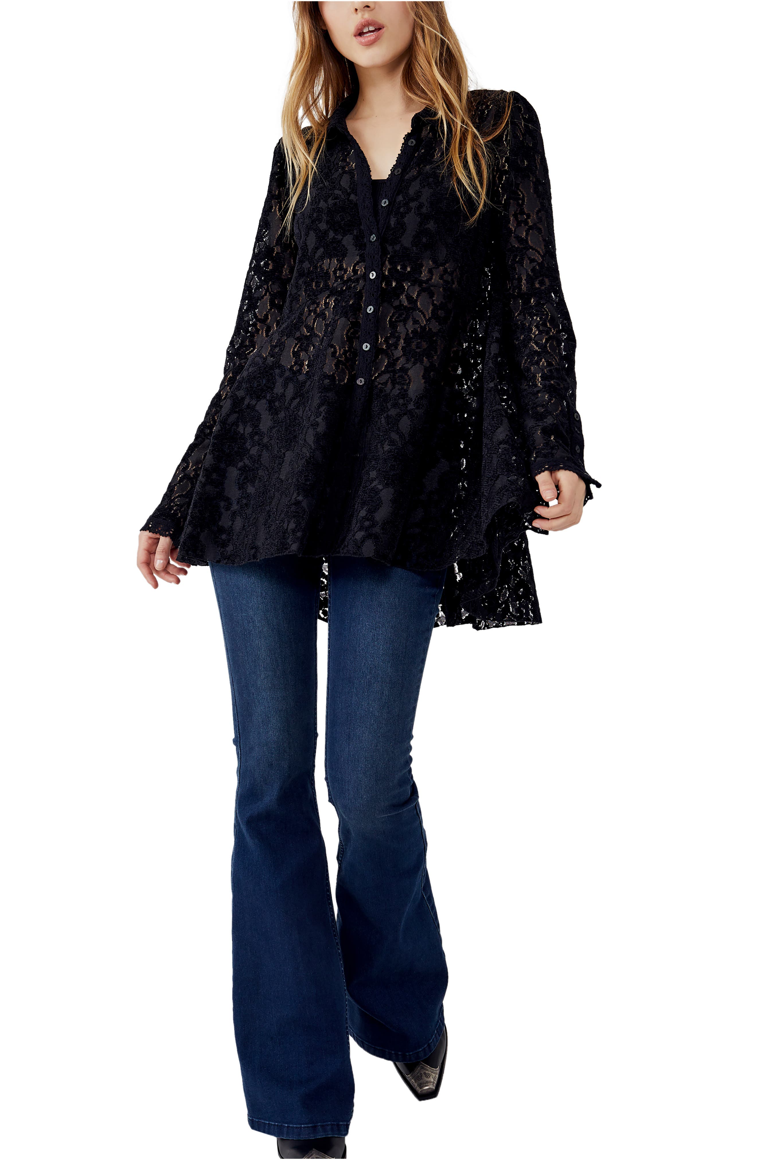 Free People Heather Lace Tunic | Nordstrom