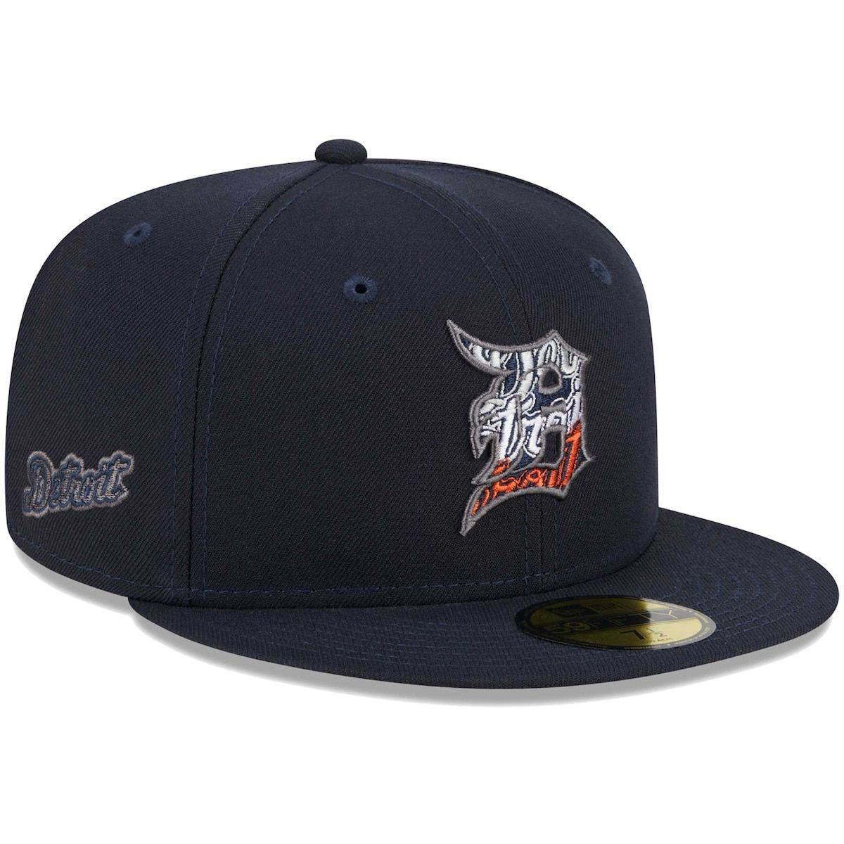 New Era Men's New Era Navy Detroit Tigers Script Fill 59FIFTY Fitted ...