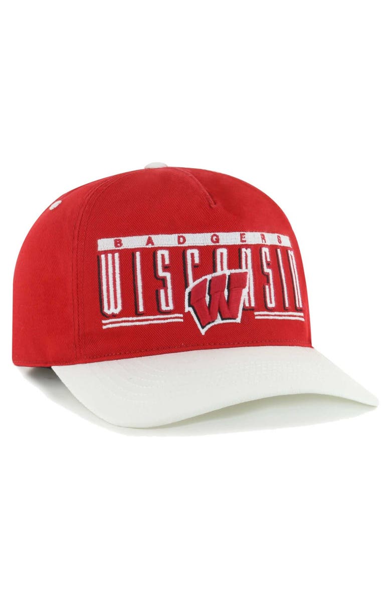'47 Men's '47 Red Wisconsin Badgers Double Header Hitch Adjustable Hat ...