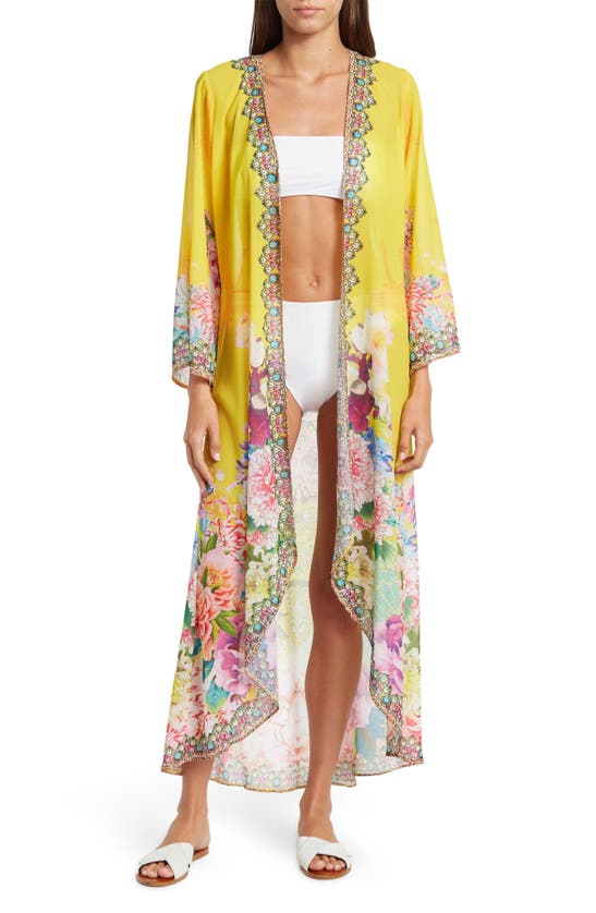 Ranee's Long Floral Print Duster In Ombre | ModeSens