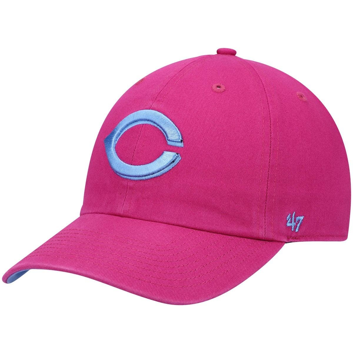 '47 Men's '47 Pink Cincinnati Reds Periwinkle Orchid Undervisor Clean ...