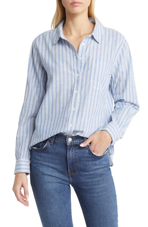 Women's 100% Cotton Button-Up Shirts Rack | Nordstrom Rack