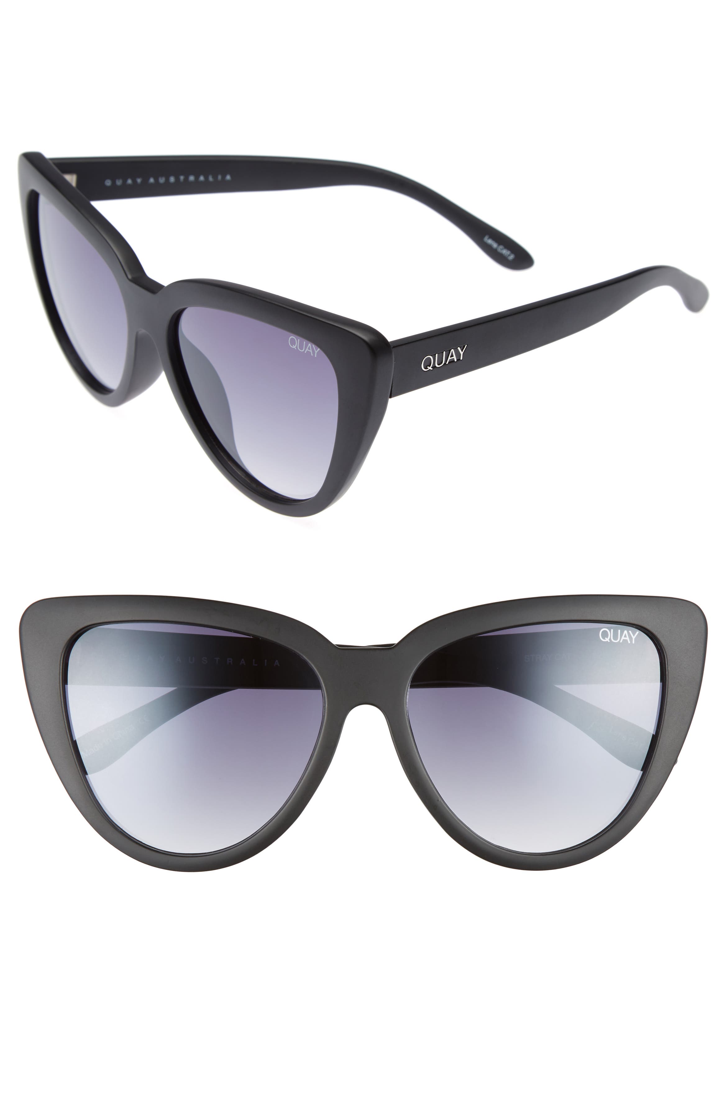 Quay Australia Stray Cat 58mm Mirrored Cat Eye Sunglasses Nordstrom
