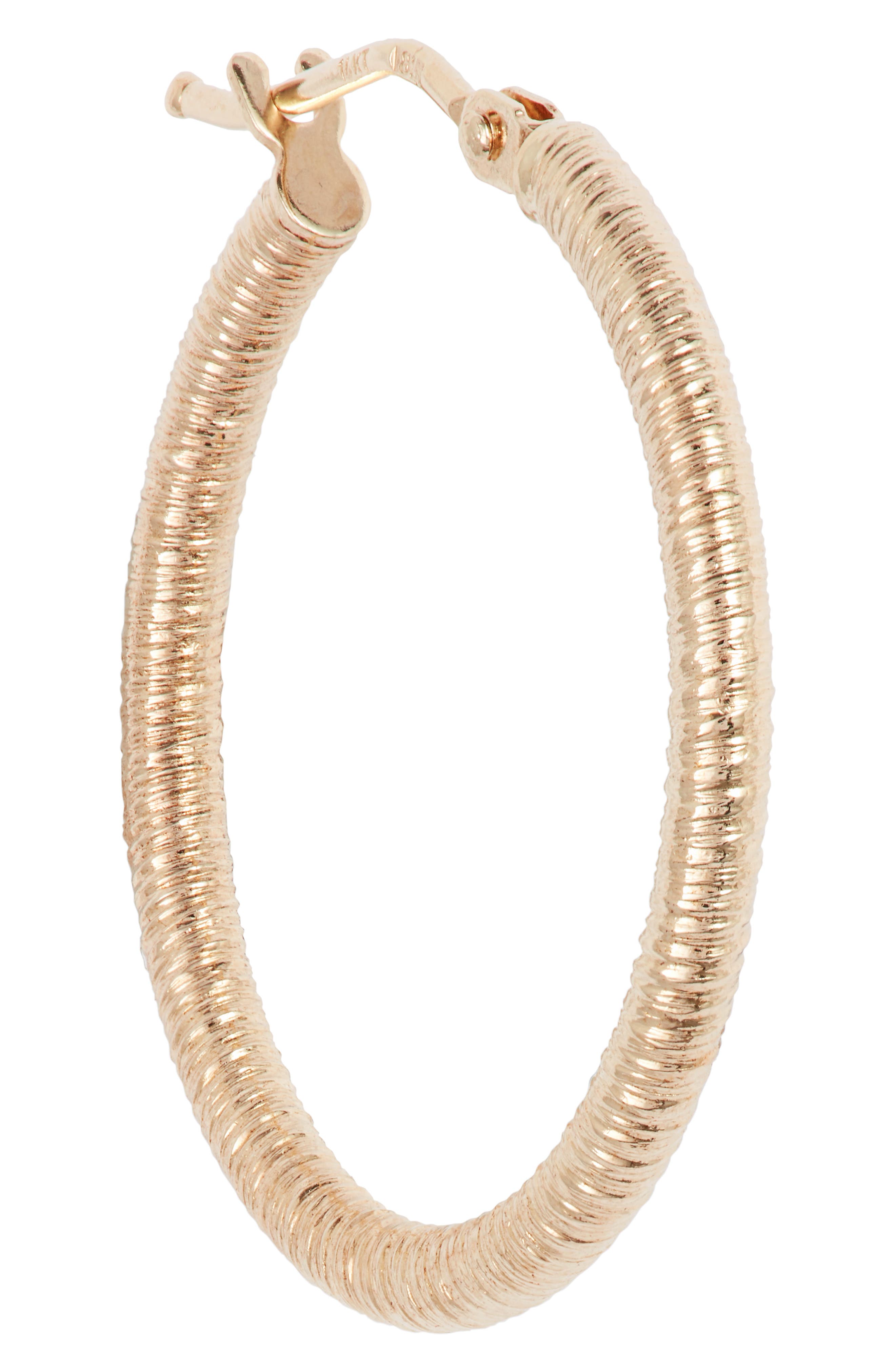 Bony Levy Textured 14K Gold Hoops | Nordstromrack