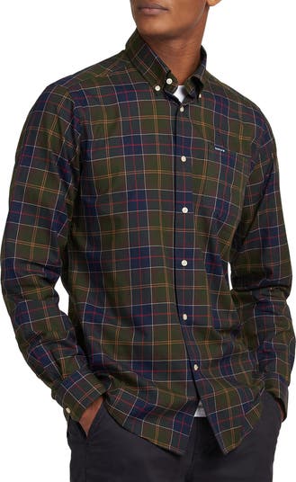 Barbour Wetheram Tailored Fit Button-Down Shirt | Nordstrom