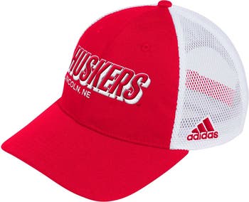 adidas Men's adidas Scarlet Nebraska Huskers Mascot Block Letter Slouch ...