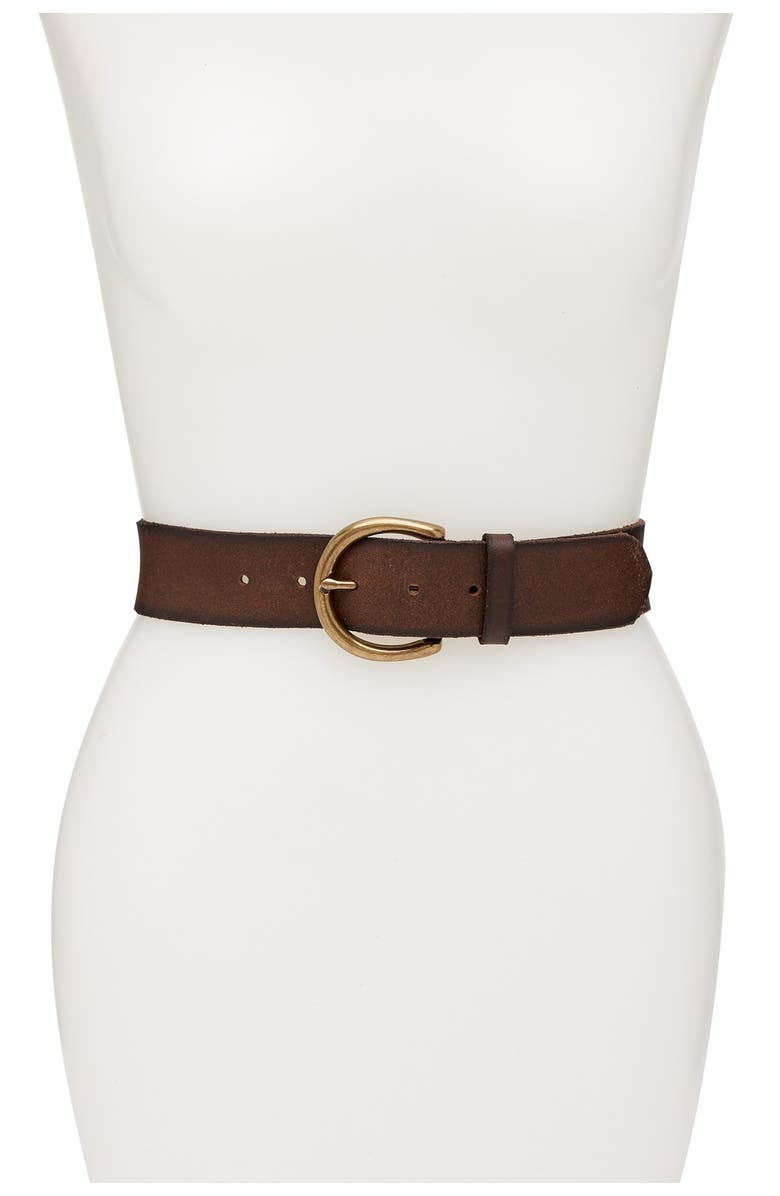 Frye Flat Leather Belt | Nordstromrack