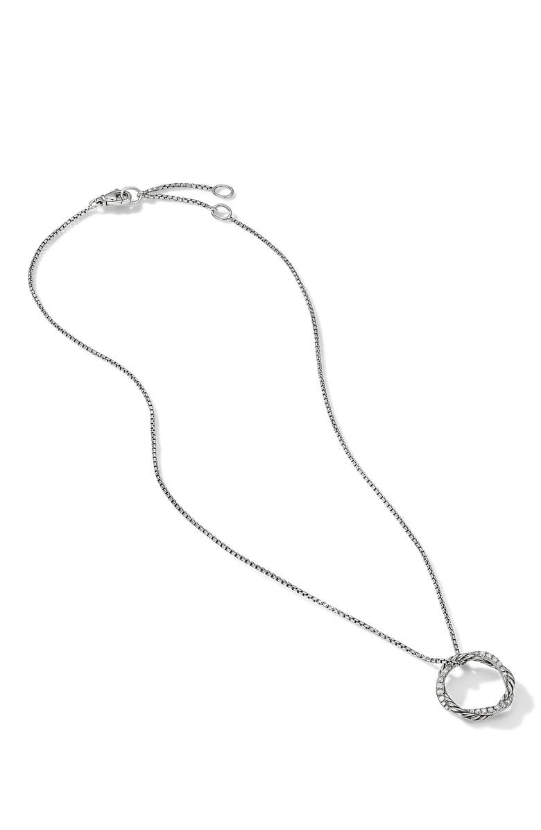 David Yurman Petite Infinity Pendant Necklace with Pavé Diamonds ...