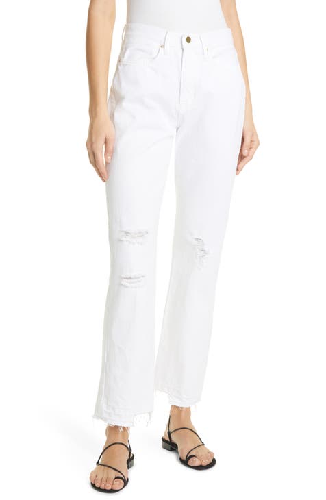Women's White Straight-Leg Jeans | Nordstrom