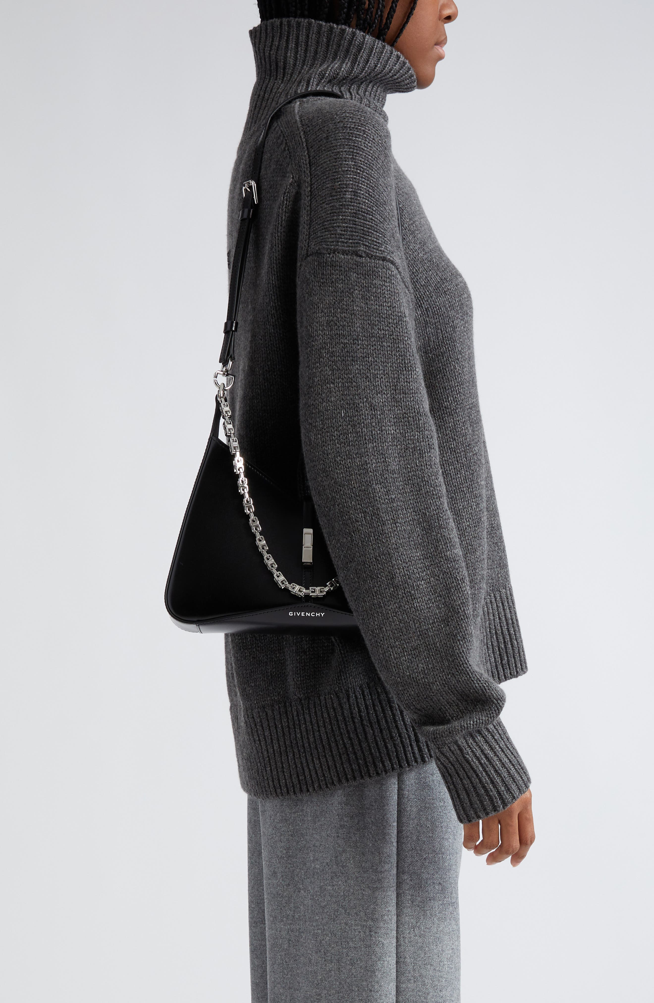 Givenchy Small Cut Out Chain Strap Leather Shoulder Bag | Nordstrom