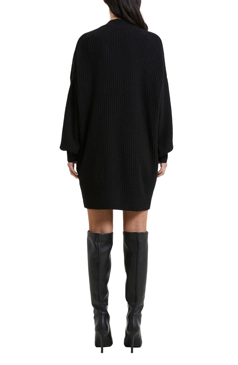 French Connection Babysoft Rib Button Front Long Sleeve Sweater Dress ...