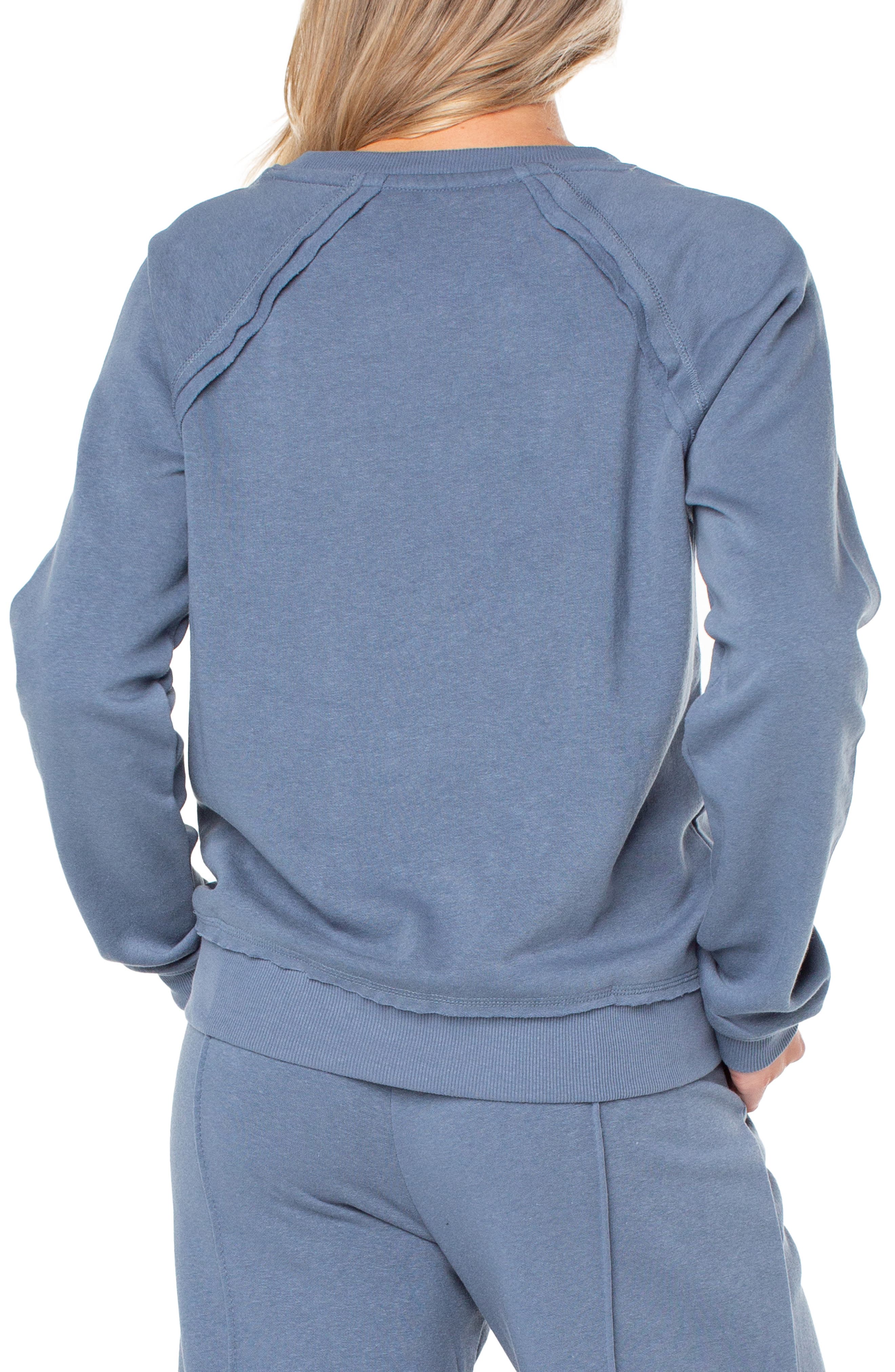 RACHEL Rachel Roy Aria Raw Seam Raglan Sweatshirt | Nordstromrack