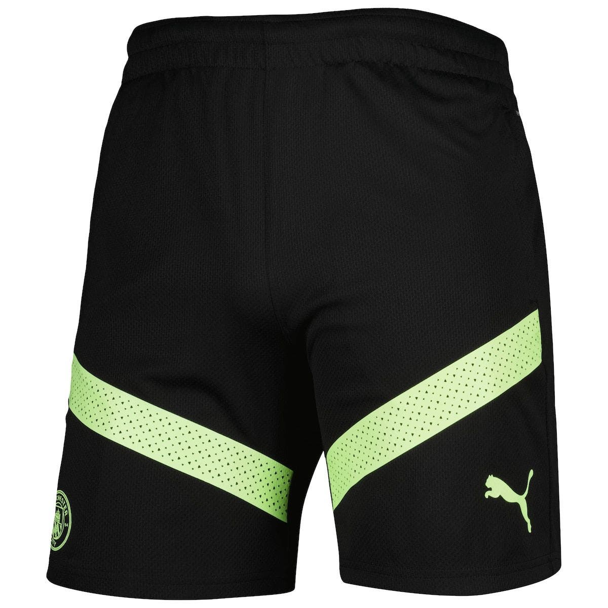 PUMA Men's Puma Black Manchester City Logo DryCELL Training Shorts ...