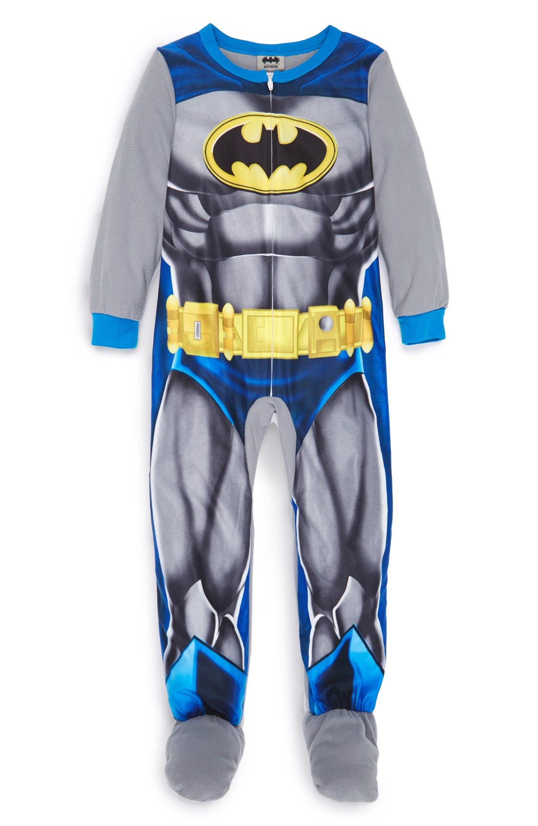 Warner Brothers 'Batman' Footed Sleeper Pajamas (Little Boys & Big Boys ...