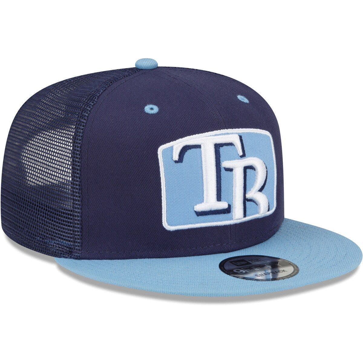 New Era Men's New Era Navy/Light Blue Tampa Bay Rays Logo Zoom Trucker ...