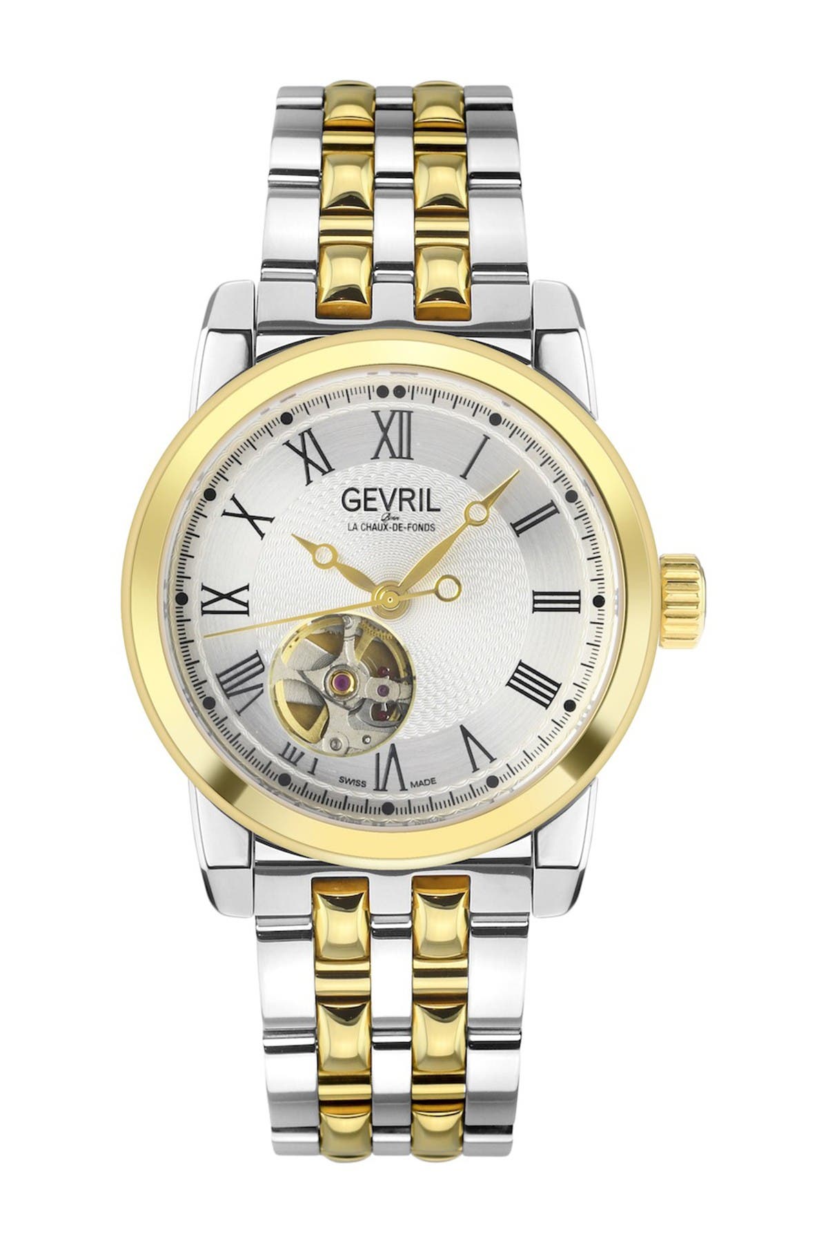 GV2 Men's Madison Two-Tone Bracelet Watch, 39mm | Nordstromrack
