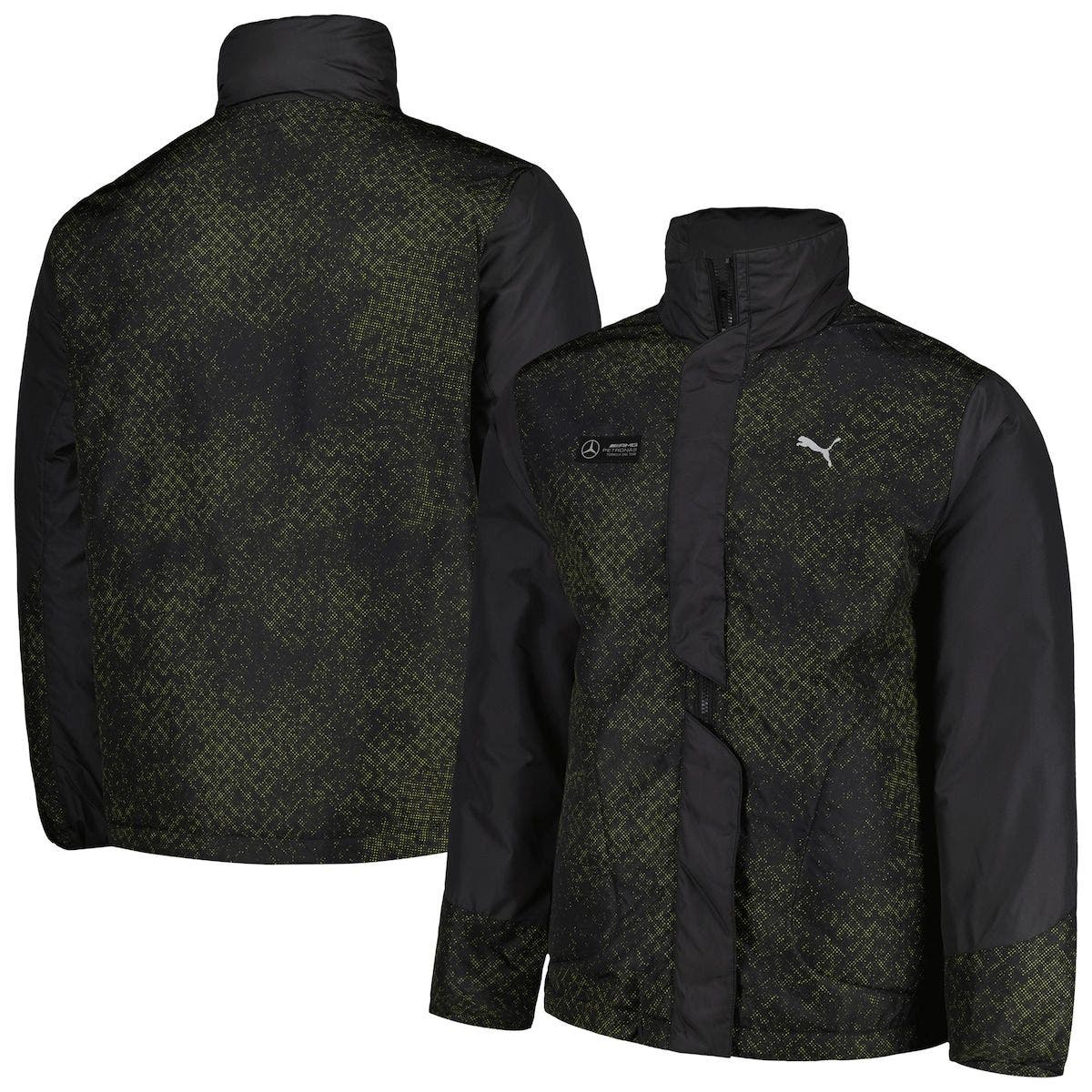 PUMA Men's Puma Black Mercedes-AMG Petronas F1 Team Street Full-Zip ...