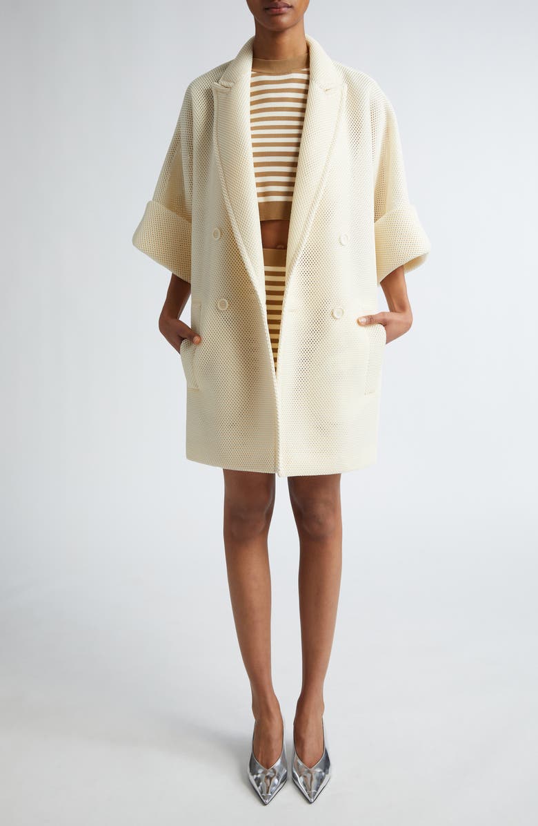 Max Mara Quato Honeycomb Texture Oversize Jacket | Nordstrom