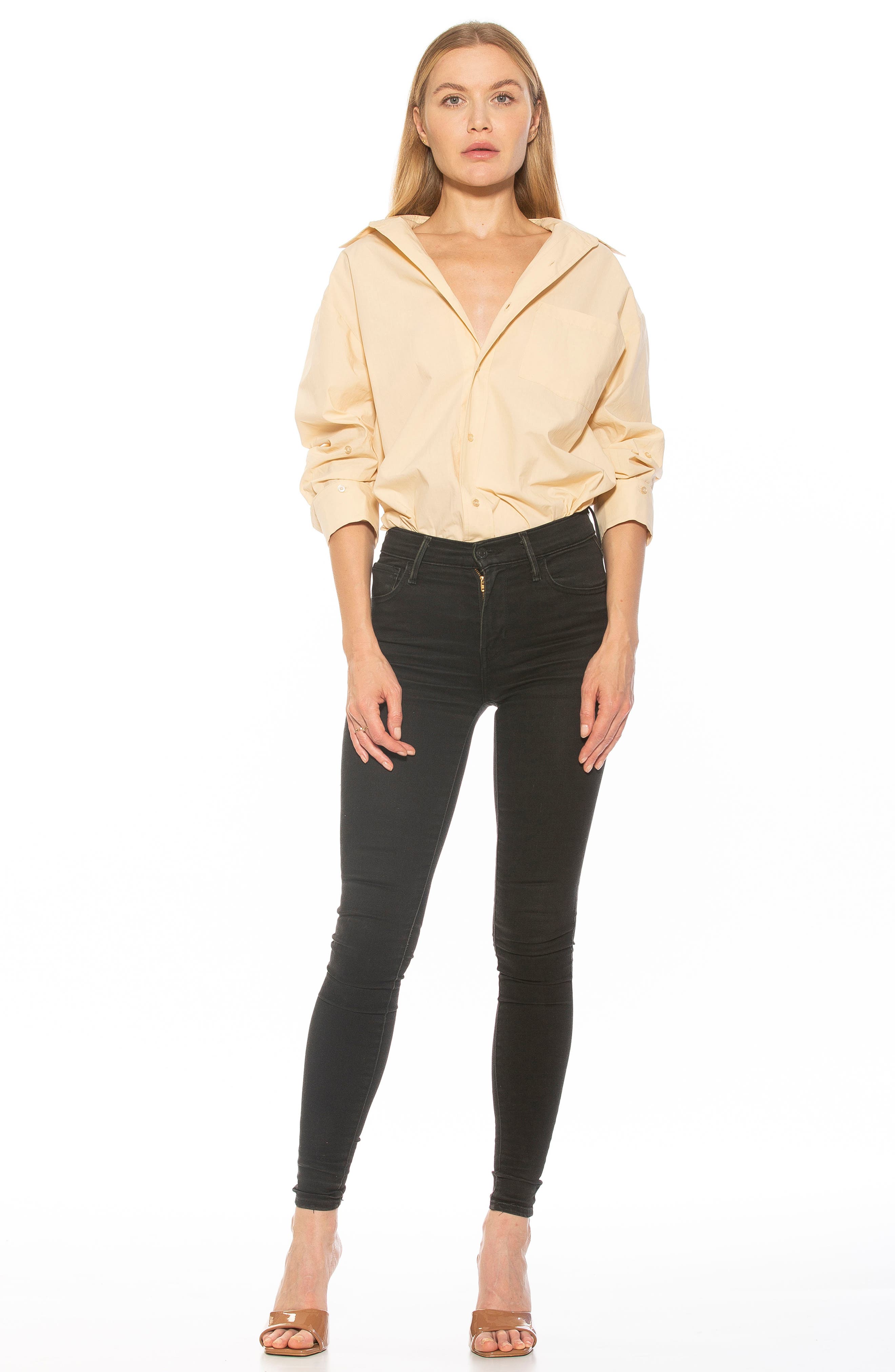 Alexia Admor Amber Classic Boyfriend Fit Button-Up Shirt | Nordstromrack