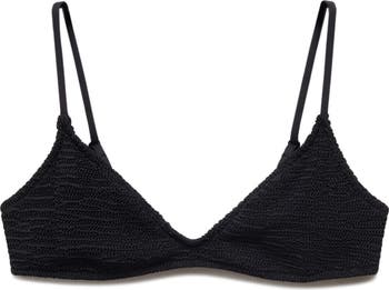 MANGO Textured Bikini Top | Nordstrom