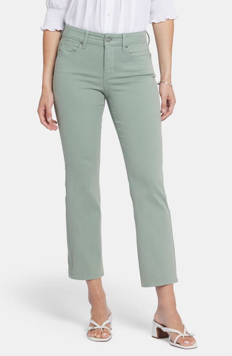 Women's Green Straight-Leg Jeans | Nordstrom