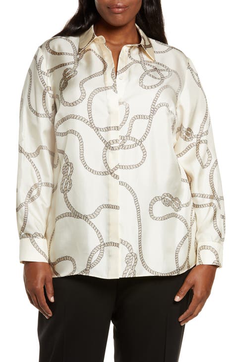100% Silk Plus-Size Tops for Women | Nordstrom