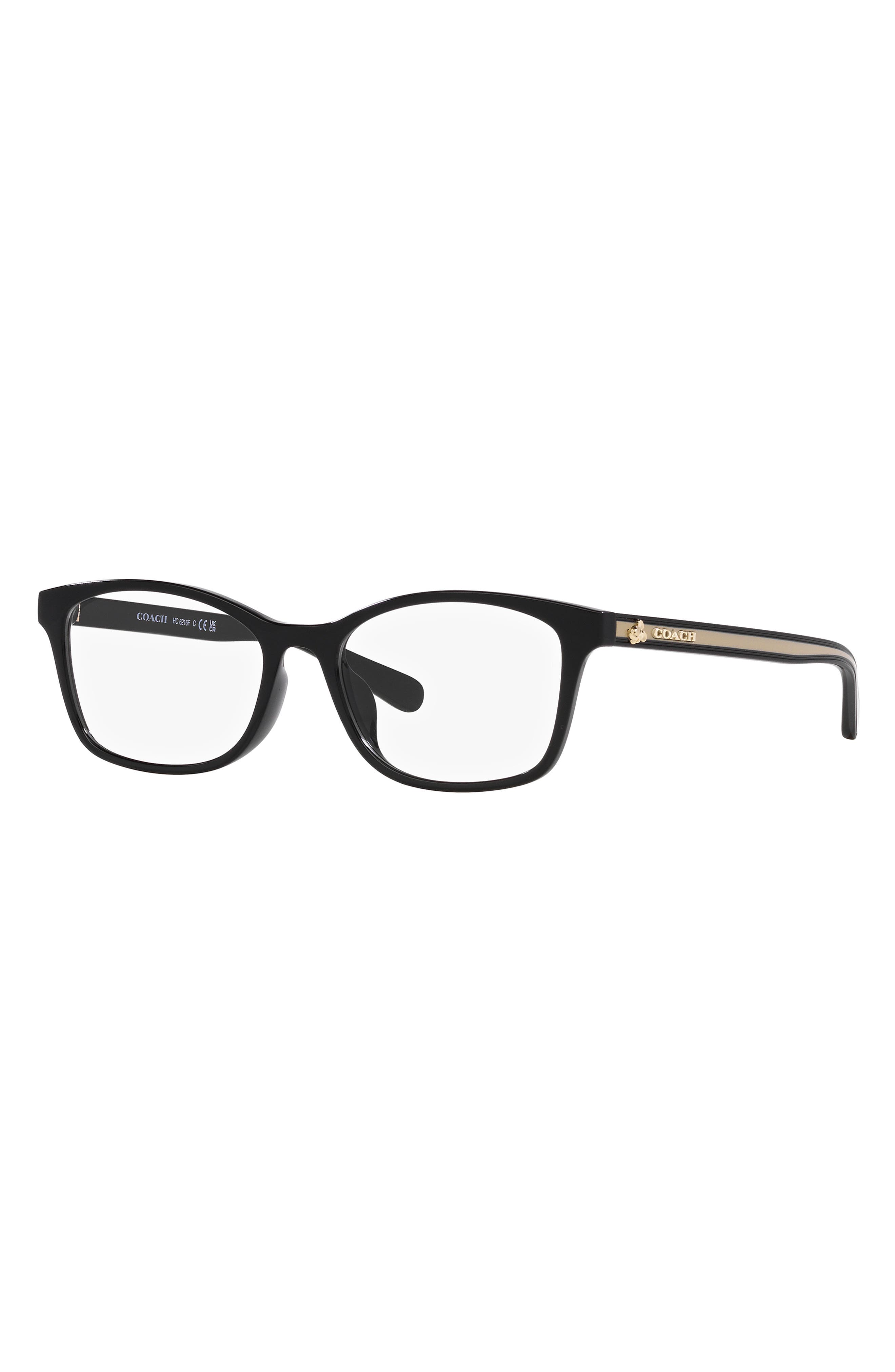 COACH 55mm Rectangular Optical Glasses | Nordstrom