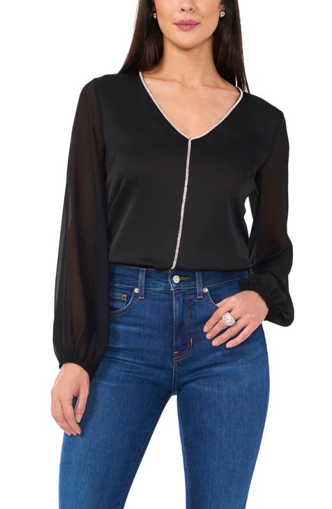 Women's V-Neck Blouses | Nordstrom