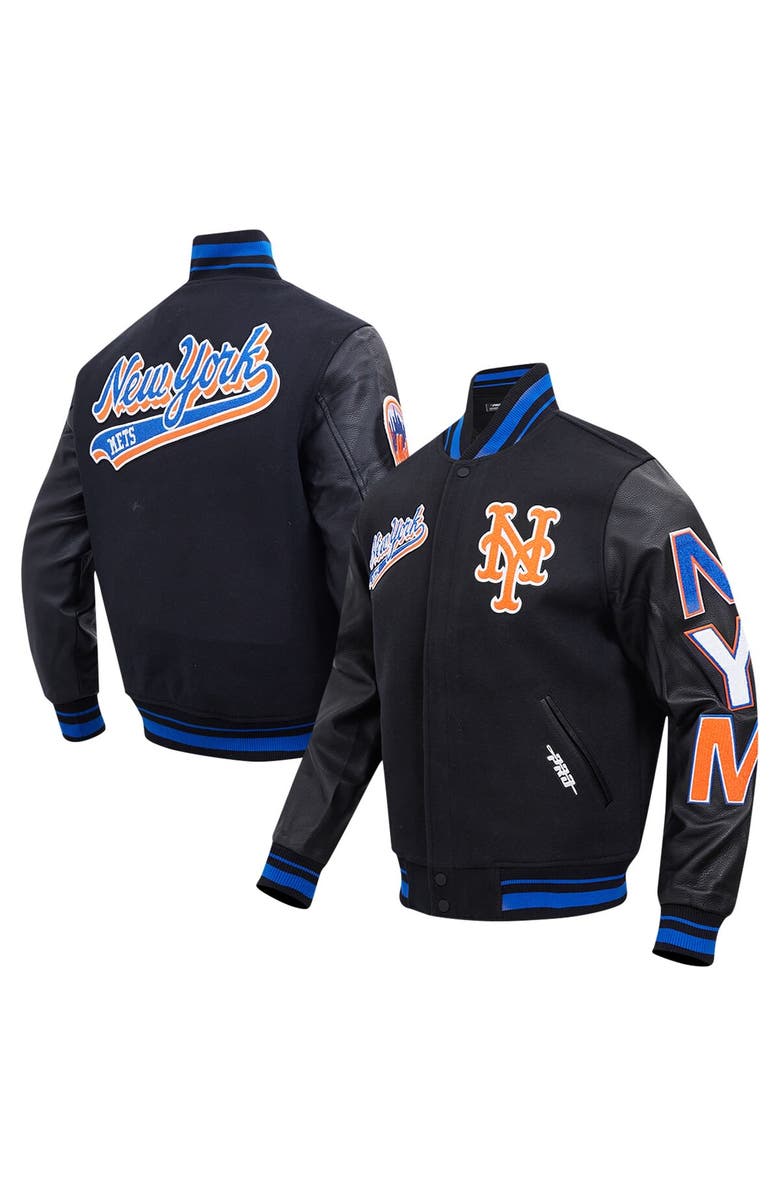 PRO STANDARD Men's Pro Standard Black New York Mets Script Tail Wool ...