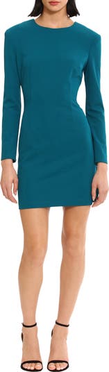 Donna Morgan For Maggy Long Sleeve Shoulder Pad Minidress Nordstromrack
