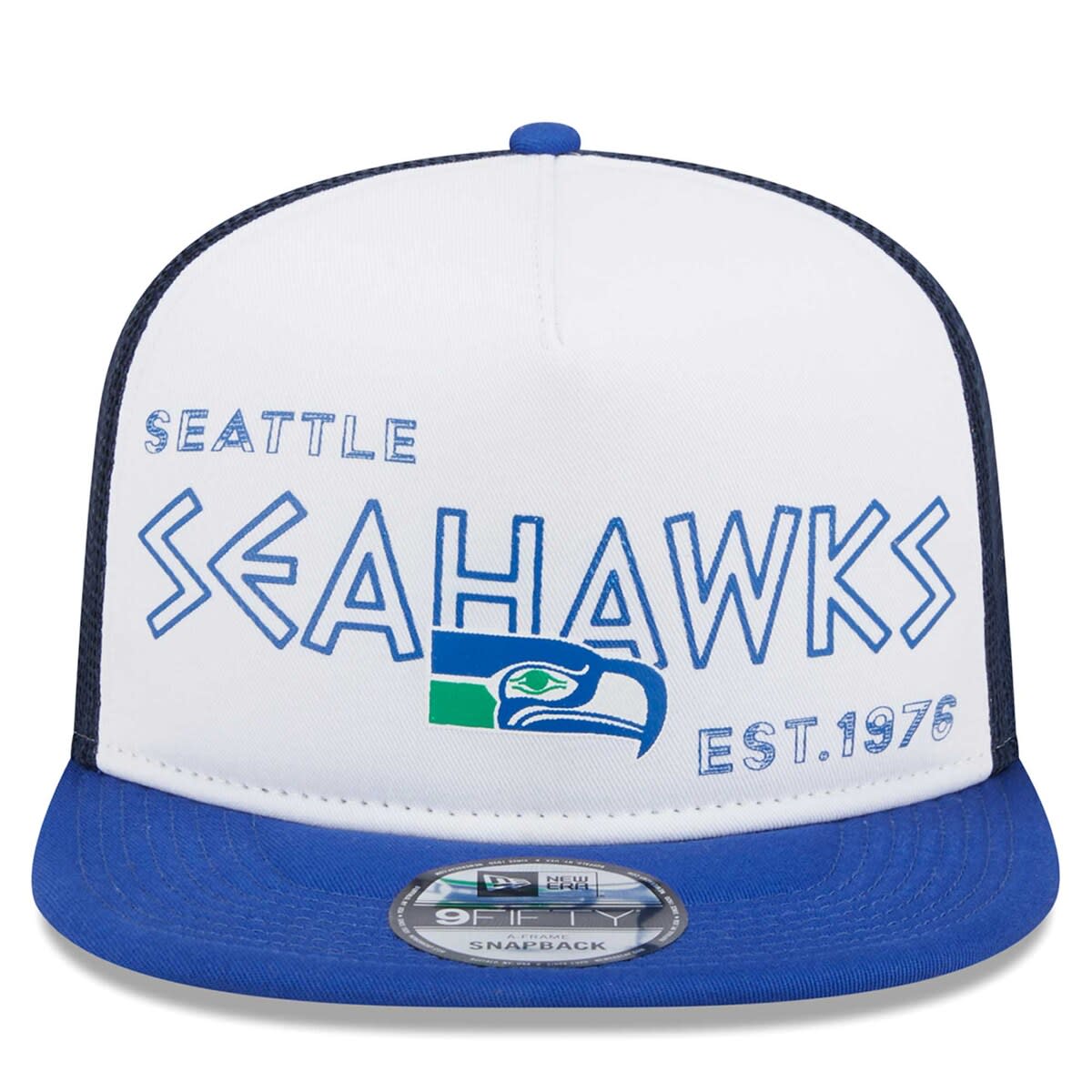 New Era Men's New Era White/Royal Seattle Seahawks Gridiron Classics ...