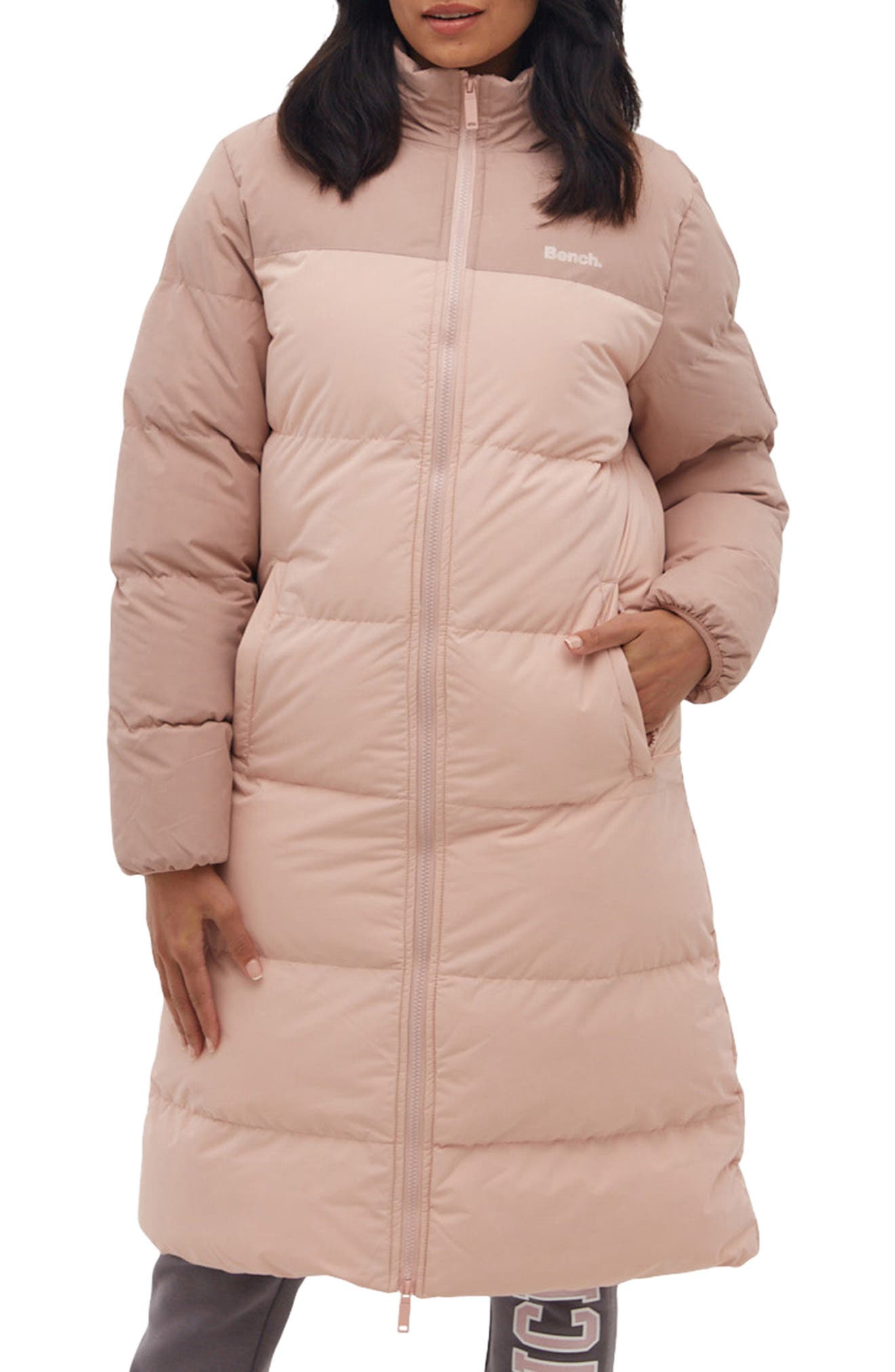 Bench. Phyllis Two-Tone Longline Puffer Coat | Nordstromrack