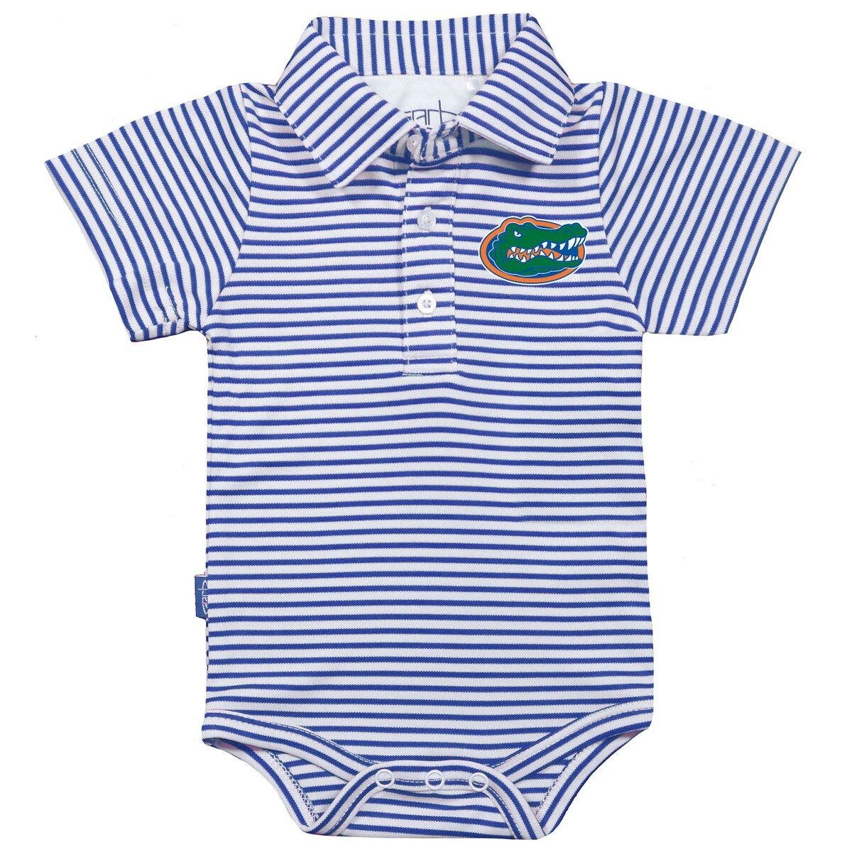 GARB Infant Garb Royal/White Florida Gators Carson Striped Short Sleeve ...