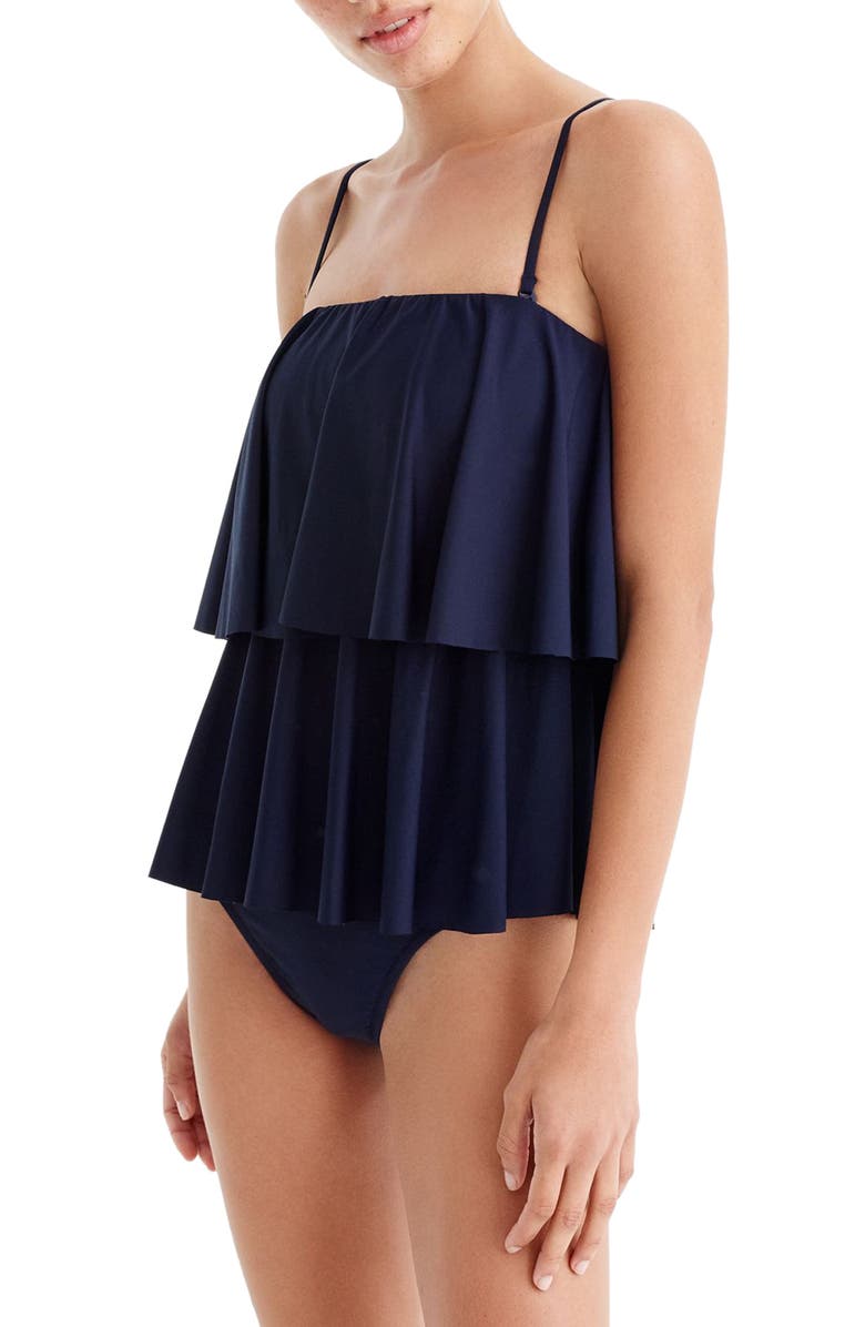 J Crew Ruffle Cami Tank One Piece Swimsuit Nordstrom