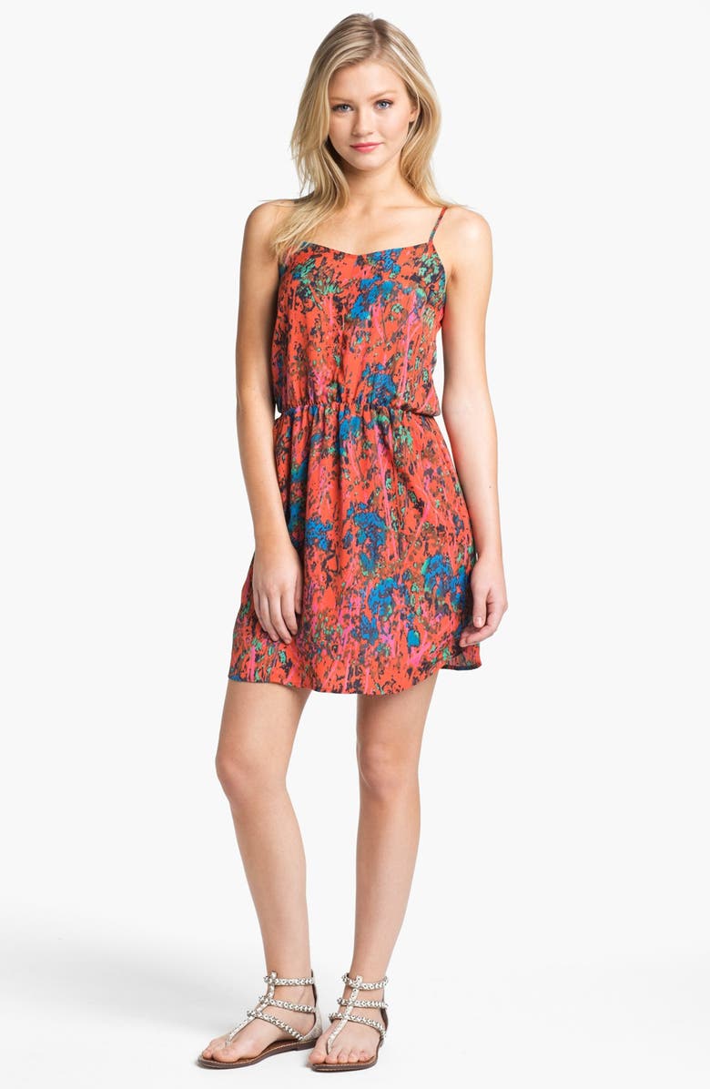 Collective Concepts Print Gathered Slip Dress | Nordstrom Collective Concepts Print Gathered Slip Dress | Nordstrom