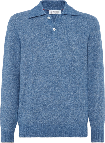 Brunello Cucinelli Knop yarn knit polo | Nordstrom