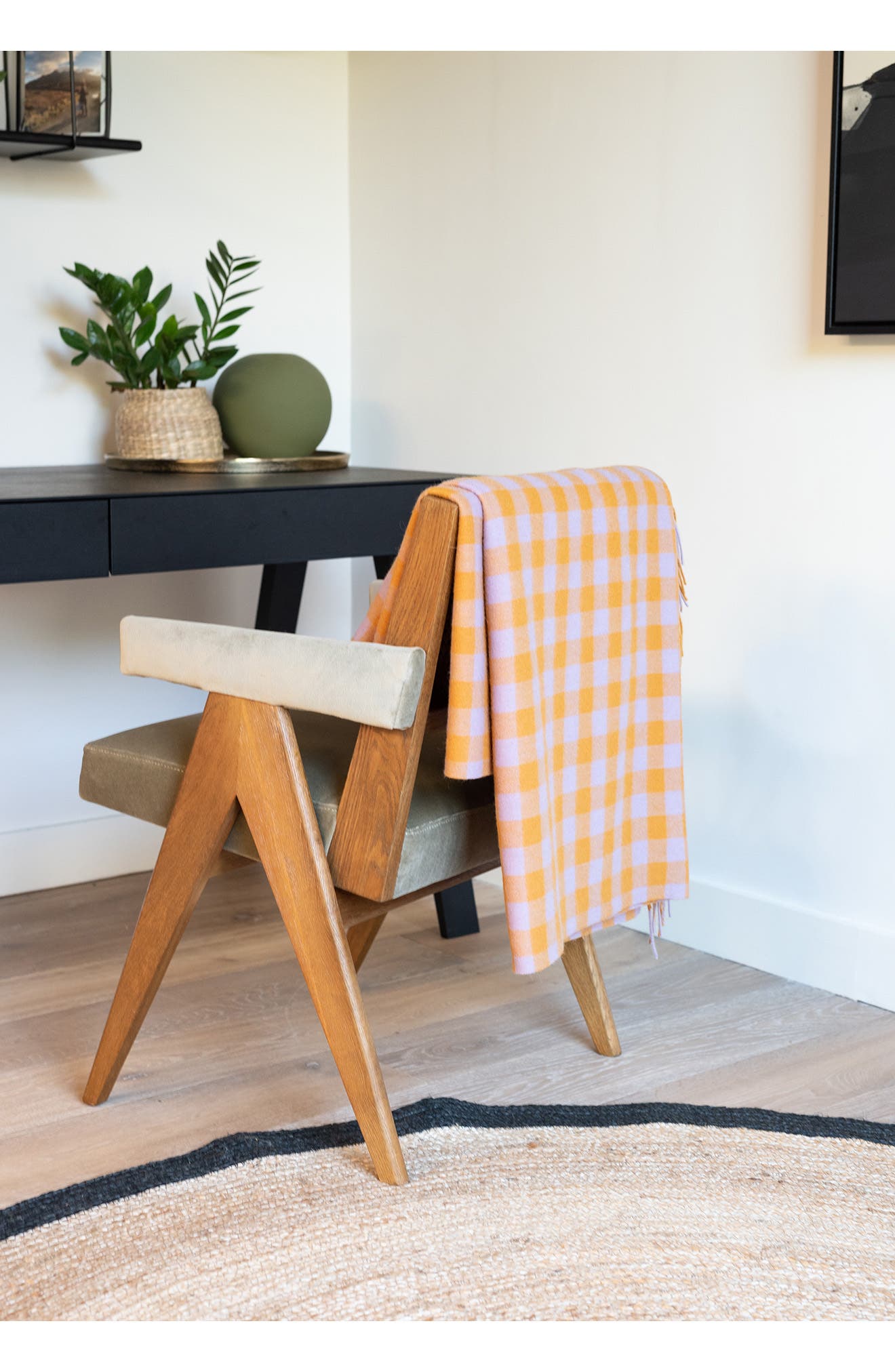 TBCo Gingham Lambswool Blanket | Nordstrom