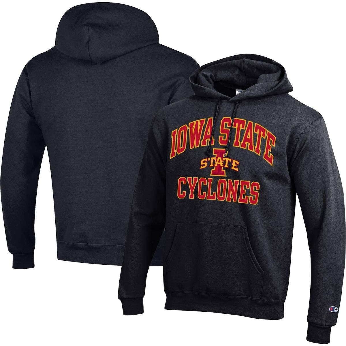 Champion Men's Champion Black Iowa State Cyclones High Motor Pullover ...