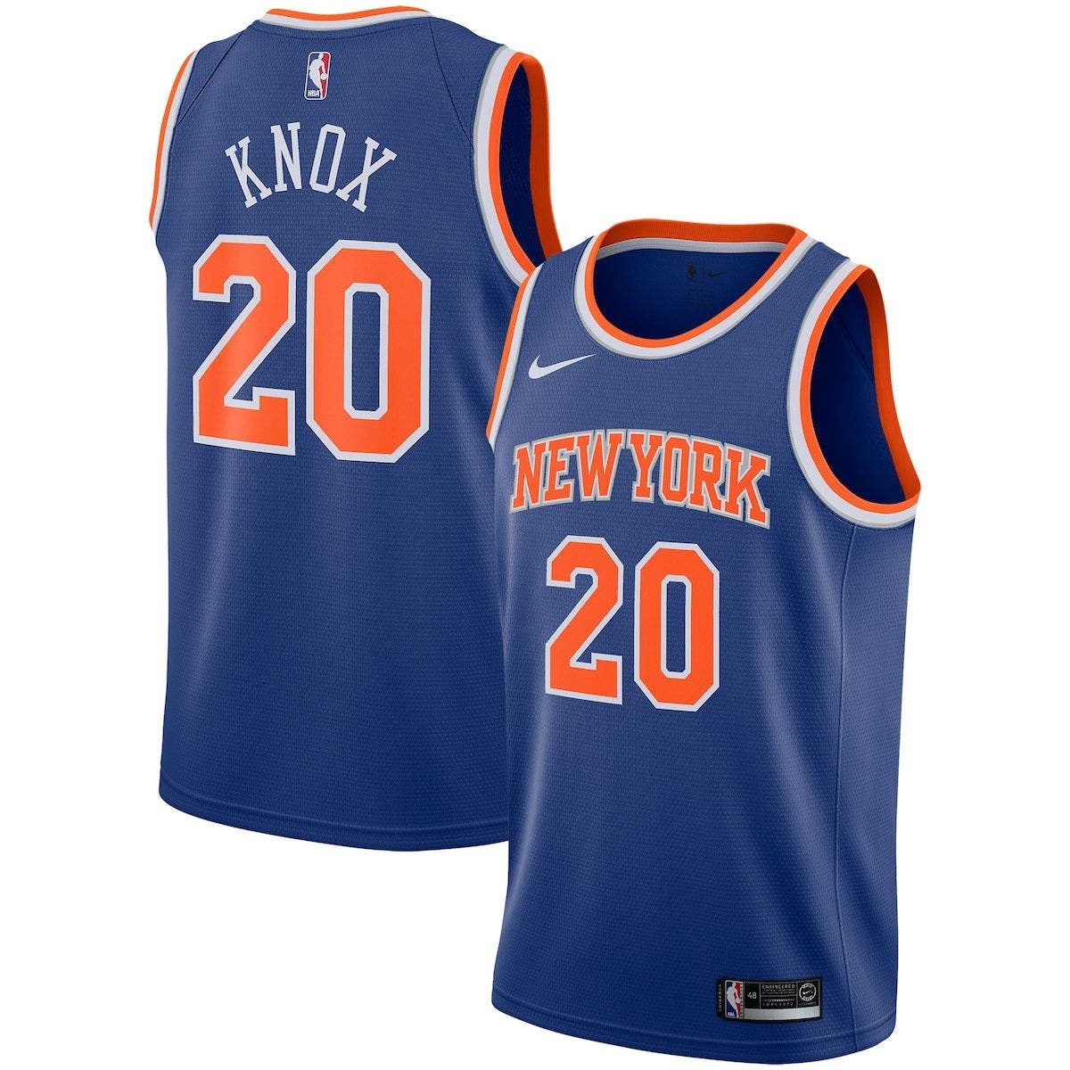 Nike Men's Nike Kevin Knox Blue New York Knicks Swingman Jersey | Nordstrom