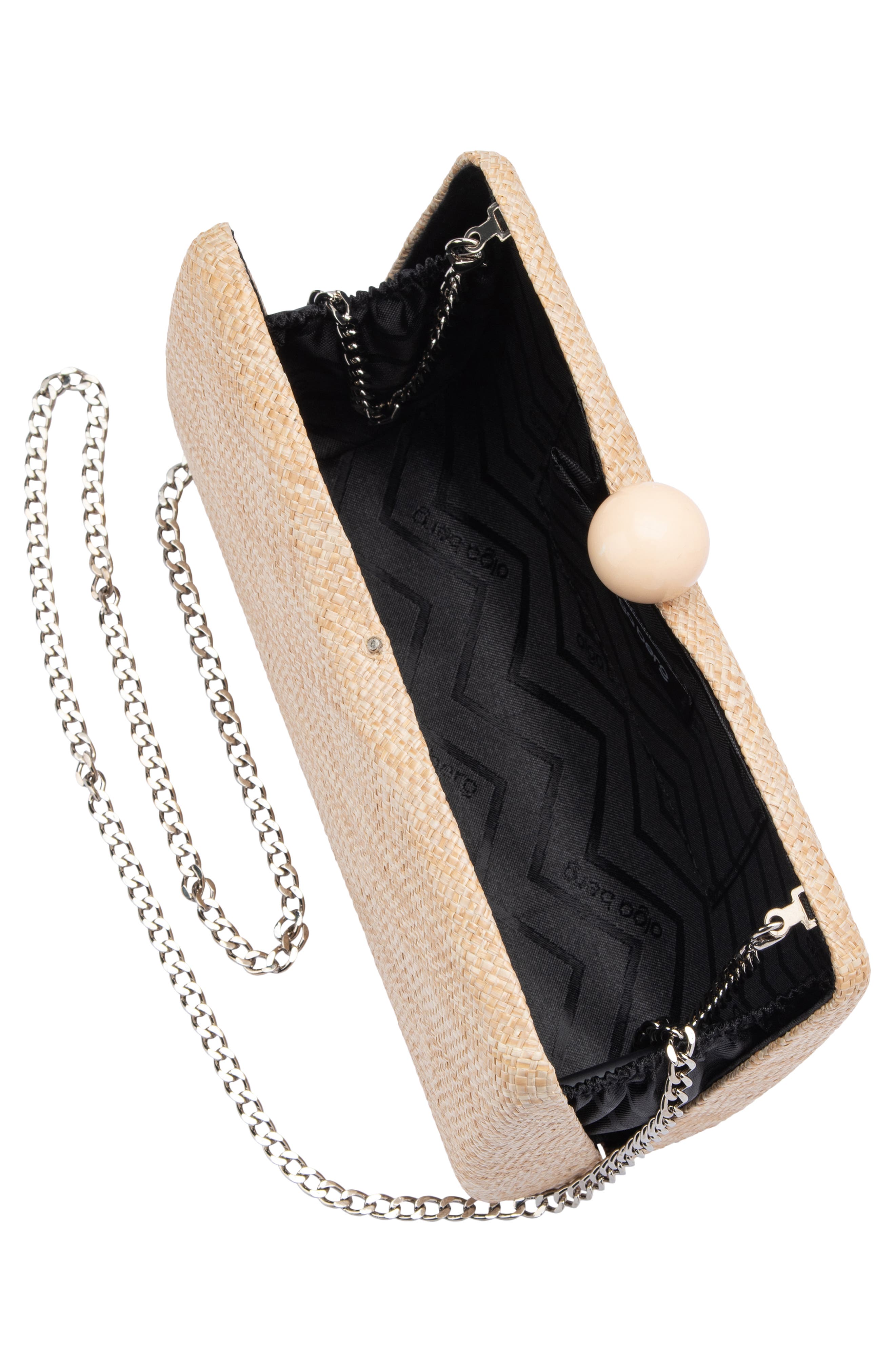 Olga Berg Cece Straw Woven Box Clutch | Nordstrom