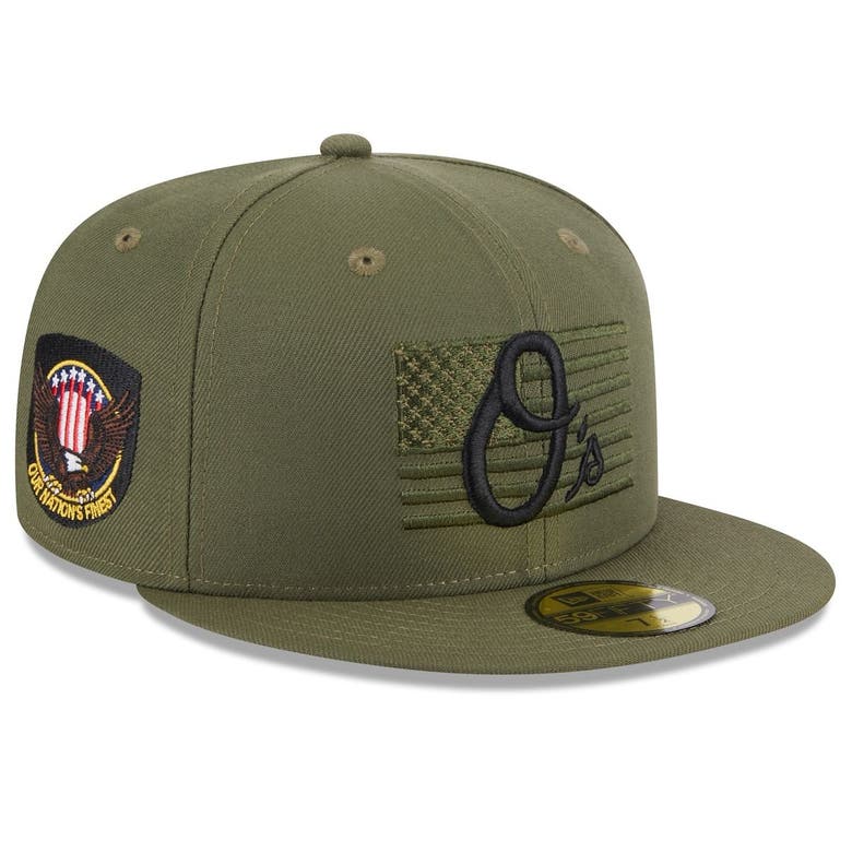 New Era Green Baltimore Orioles 2023 Armed Forces Day On-field 59fifty ...