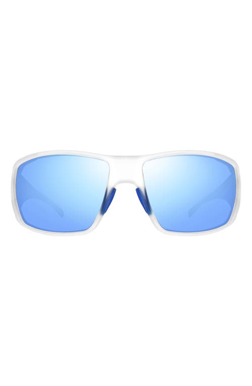 Revo Dune 72mm Square Wrap Sunglasses In Matte Crystal Blue Water ...