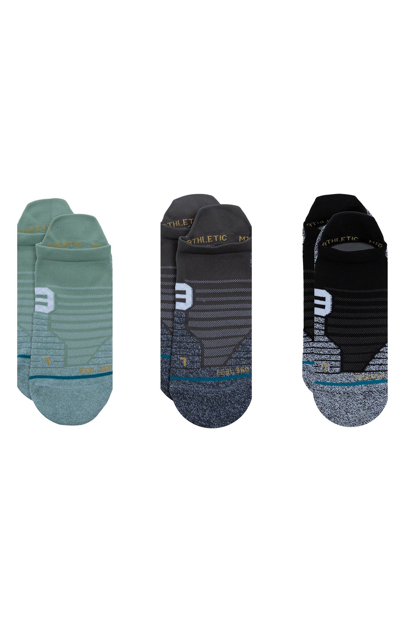 Stance Versa Tab Cotton Printed Socks, Set of 3 | Smart Closet