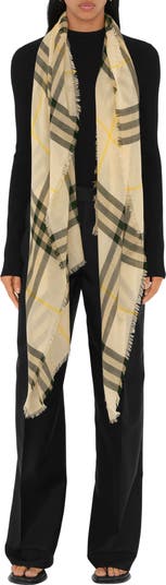 Burberry Giant Check Lightweight Wool Scarf | Nordstrom